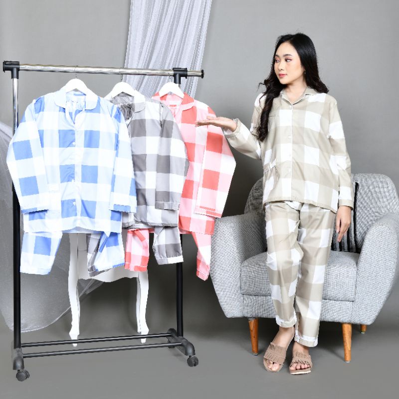 Jual Baju Tidur Piyama Wanita/Cewek Pajamas Dewasa Katun Motif Kotak ... Jual Baju Tidur Piyama Wanita/Cewek Pajamas Dewasa Katun Motif Kotak ...