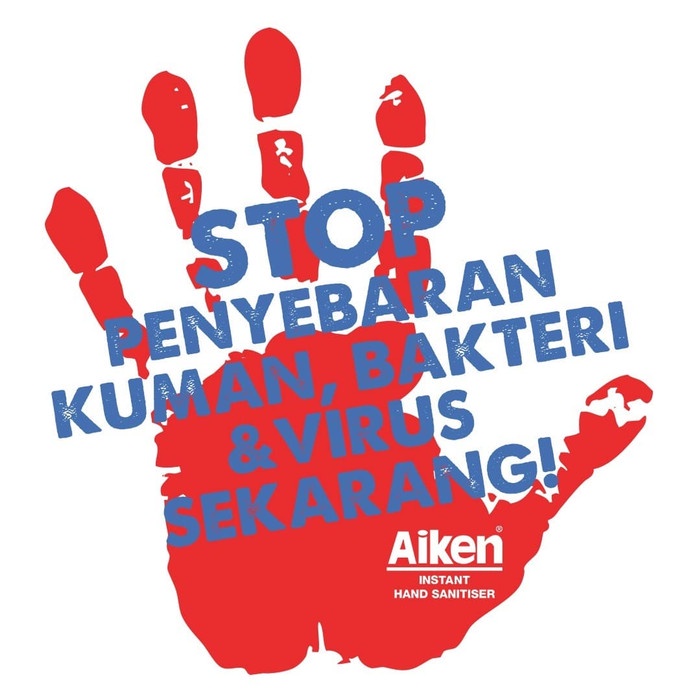 Jual tangan-cuci-sabun- aiken antiseptic handwash pump + pouch refill ...