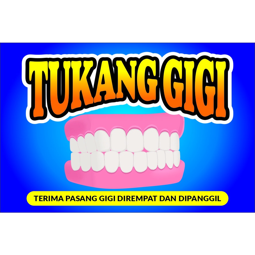 Jual Banner/Spanduk Tukang Gigi/Dokter Gigi/Bebas Desain | Shopee Indonesia