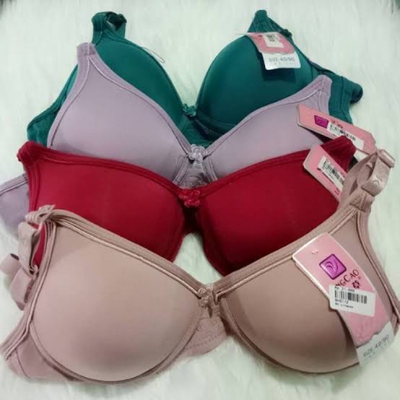 Jual 3 PCS | PILIH WARNA BH LingCao Bra Ling Cao A5 Tanpa Kawat Busa tipis Original | Shopee ...