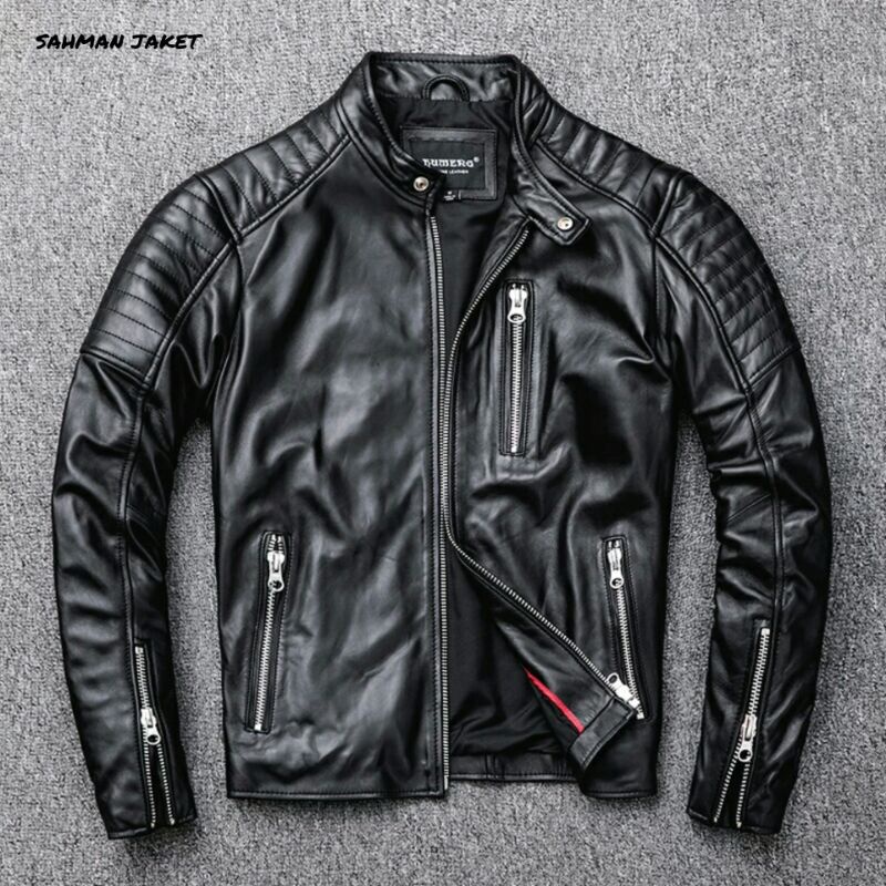 Jual jaket kulit sintetis pria jaket semi kulit kekinian jaket motor ...