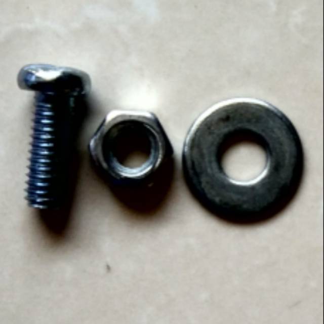 Jual 50 set Mur baut ring m4x10 m4 x 10mm panjang 1cm | Shopee Indonesia