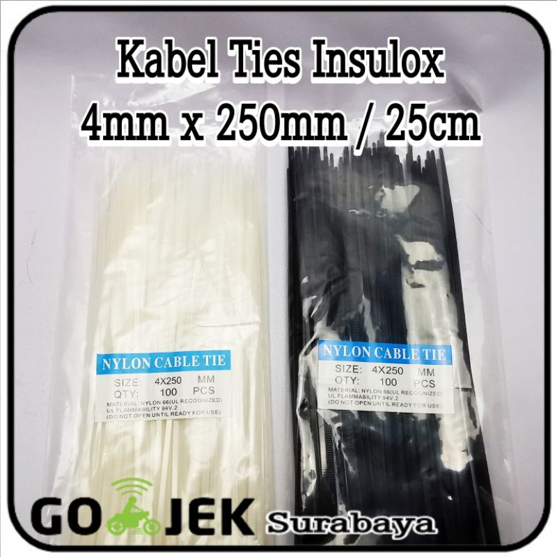 Jual Insulock / Kabel Ties - 250mm 25cm - Pengikat Kabel | Shopee Indonesia