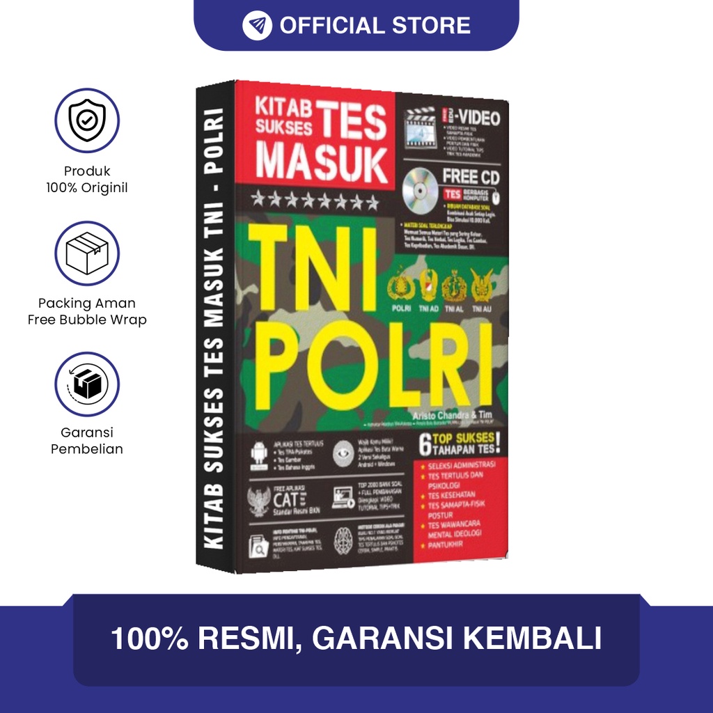 Jual Buku Tes Tni Polri 2022 Kitab Sukses Terlengkap Terbaru Shopee