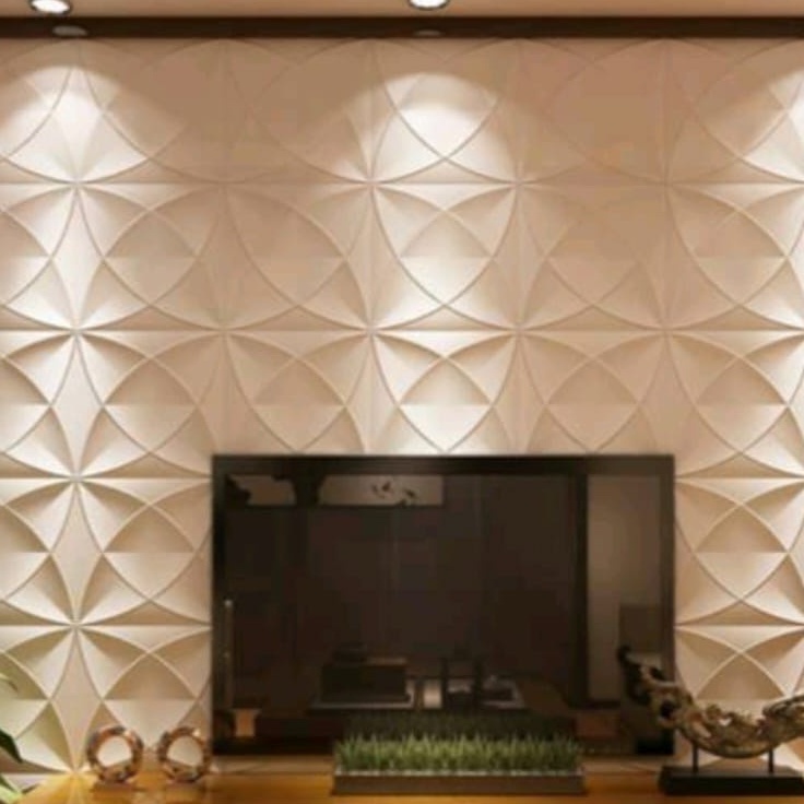 Jual WALLPANEL PVC 3D 50CMX50CMX1MM WALLPAPER DINDING ORNAMEN MOTIF ...