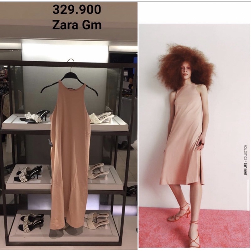 Jual ZARA original konter mini dress midi dress Aline free jastip free ...