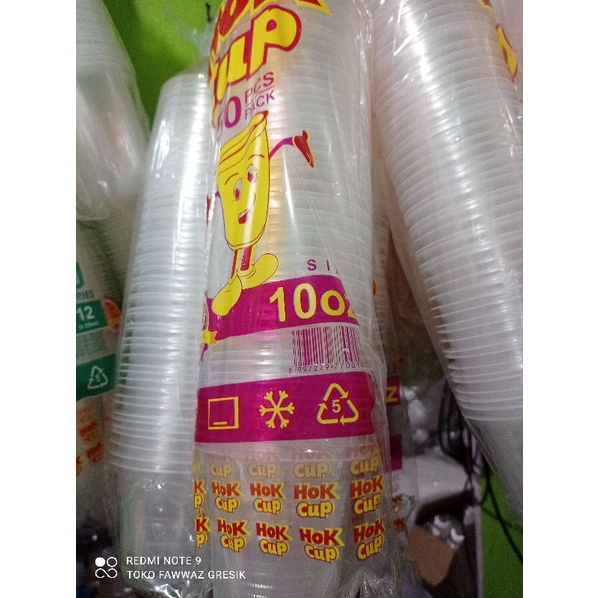 Jual Gelas Plastik 10 Oz Hok Bening Isi 50 Pcs Gelas Plastik Pop Ice Gelas Es Plastik Shopee