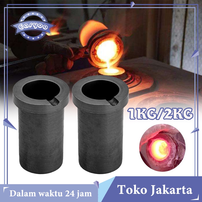 Jual Graphite Crucible 1kg 2kg Melting Pot Graphite For Gold Smelting ...