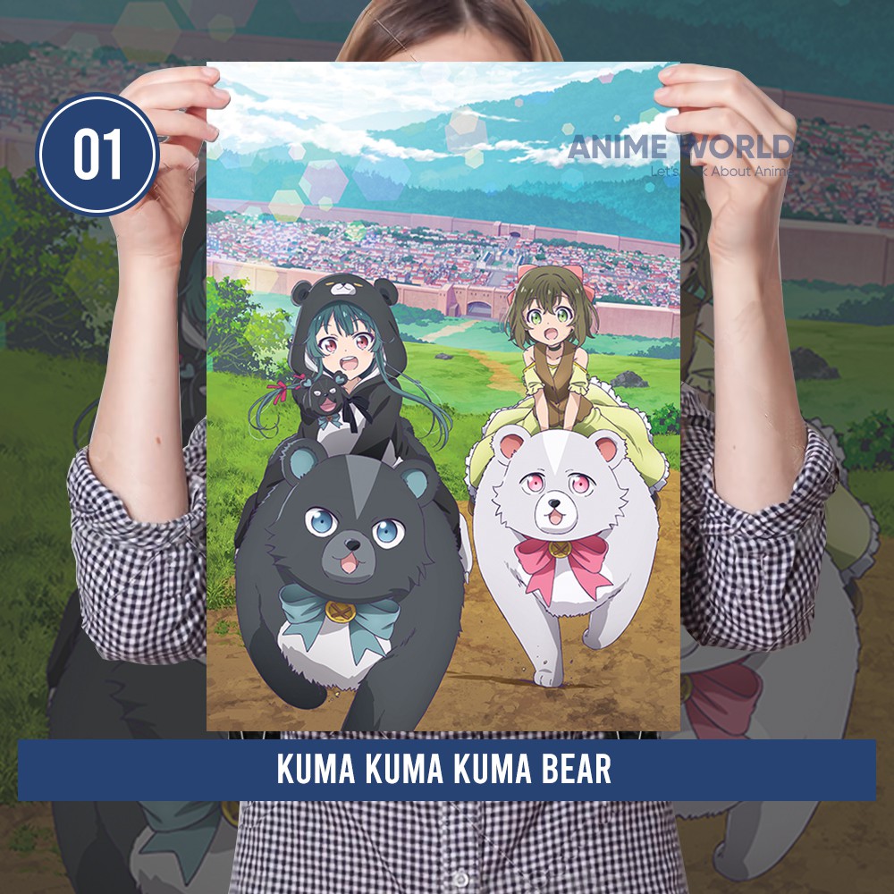 Jual Poster Anime Kuma Kuma Kuma Bear Lengkap Size A3 - Hiasan Dinding ...