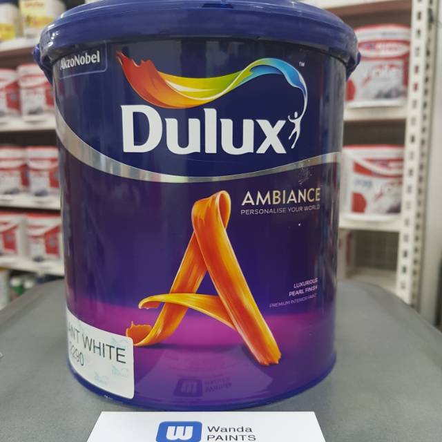 Jual DULUX AMBIANCE Blue Bell White (2.5 liter) | Shopee Indonesia