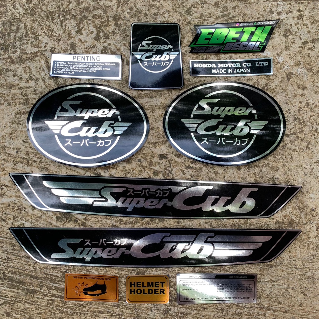 Jual EBETHDECAL Striping Sticker HONDA C 70 (SUPER CUB) + Sticker ...