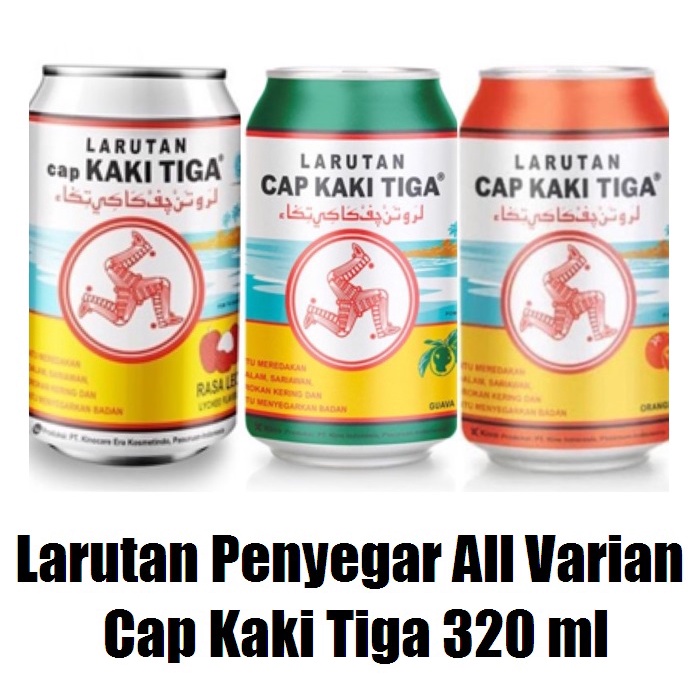 Jual Larutan Cap Kaki Tiga Kaleng 320 ml All Varian | Shopee Indonesia