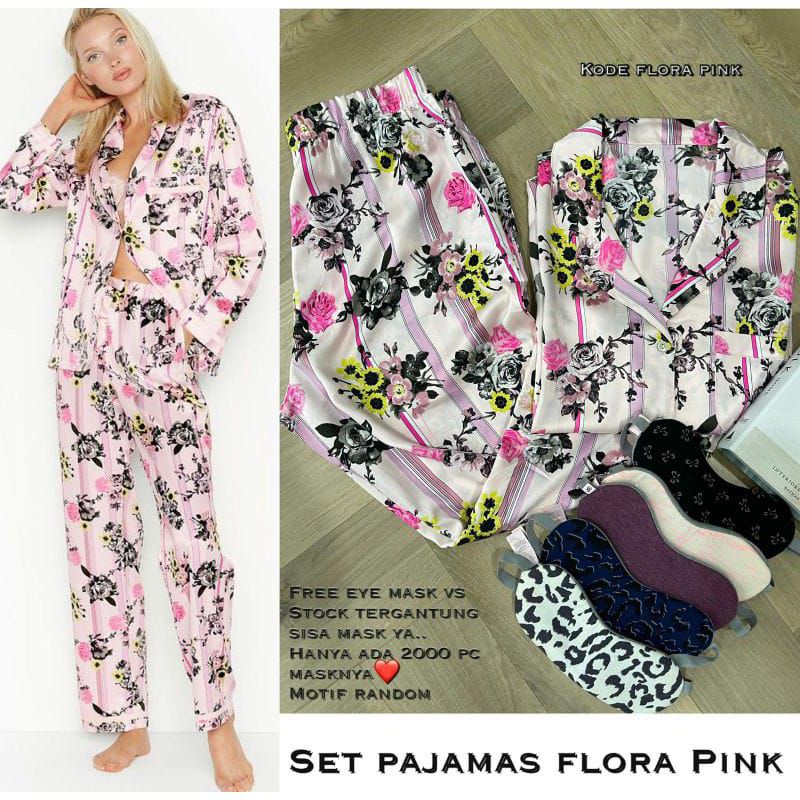 Jual Victoria secret silk pajamas set | Shopee Indonesia