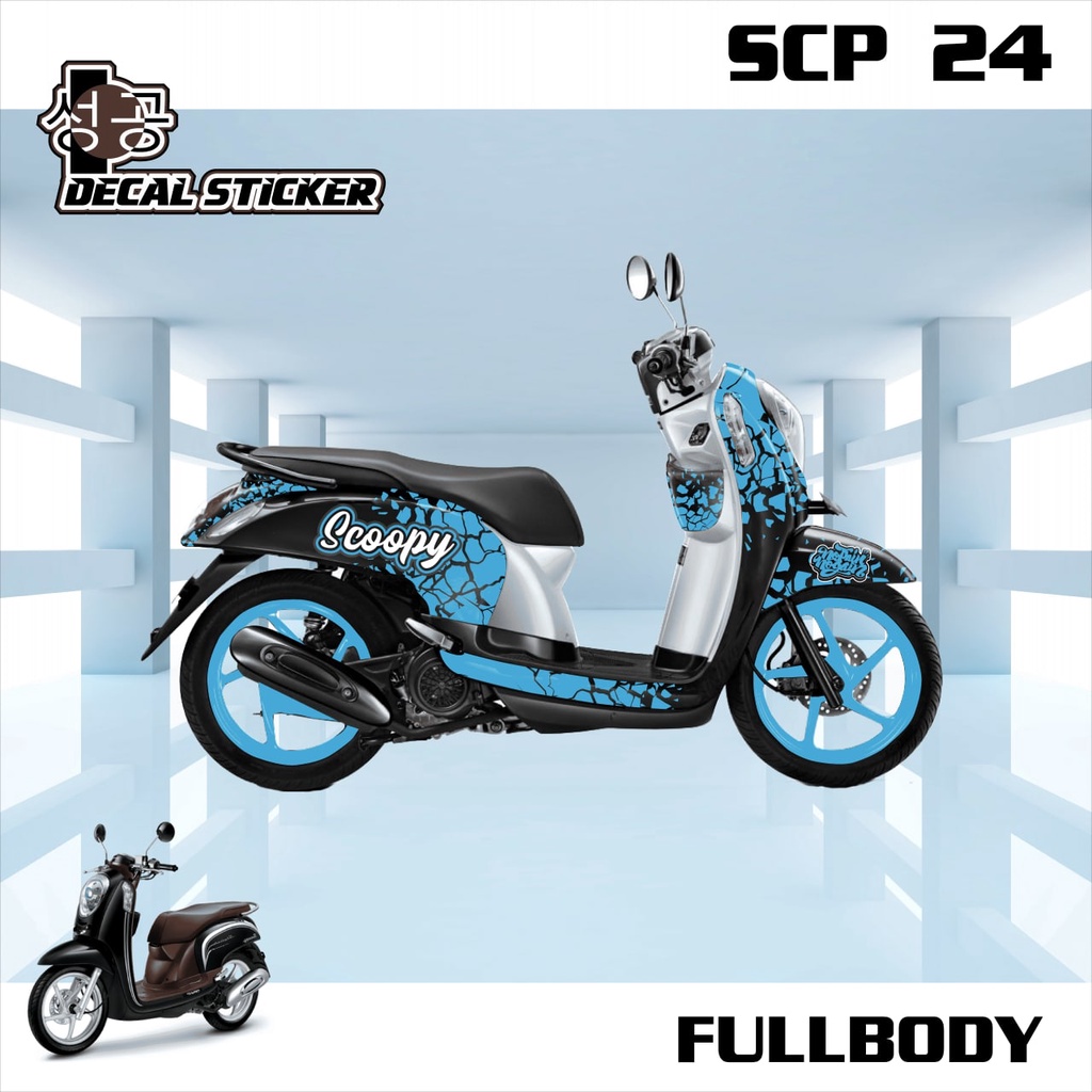 Jual DECAL STICKER SCOOPY FI 2013 2014 2015 2016 SIMPEL FULLBODY SCP 24 | Shopee Indonesia