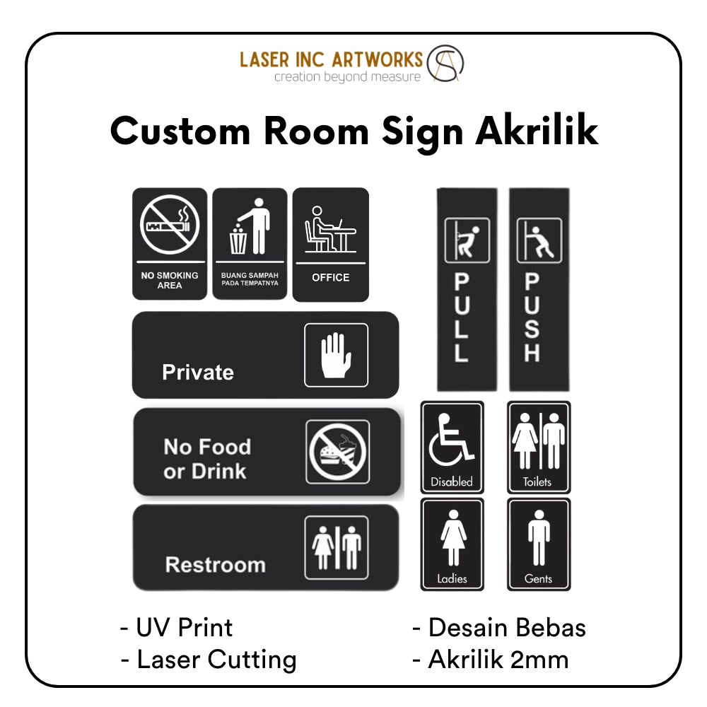 Jual CUSTOM SIGNAGE AKRILIK / ACRYLIC / KUSTOM PAPAN SIGN LOGO AKRILIK ...