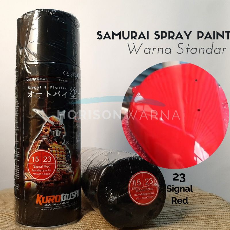 Jual Pilox Cat semprot SAMURAI PAINT - SIGNAL RED 23 | Shopee Indonesia