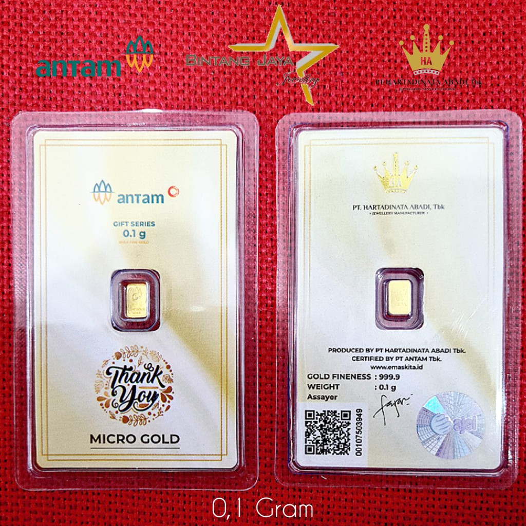 Jual EMAS LOGAM MULIA MICROGOLD ANTAM HARTADINATA MINIGOLD 9999 EMAS ...