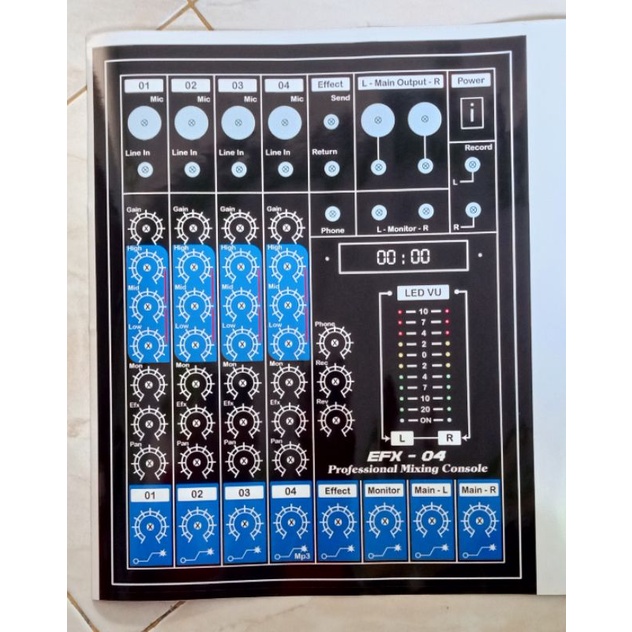 Jual Stiker Mixer 4channel | Shopee Indonesia