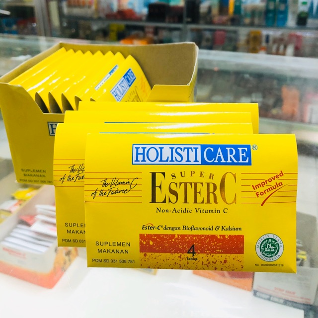 Jual Ester C HOLISTICARE STRIP Vitamin C Isi 4 Tablet | Shopee Indonesia