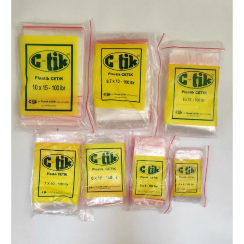 Jual Plastik Ctik cetik Klip Semua Ukuran | Shopee Indonesia