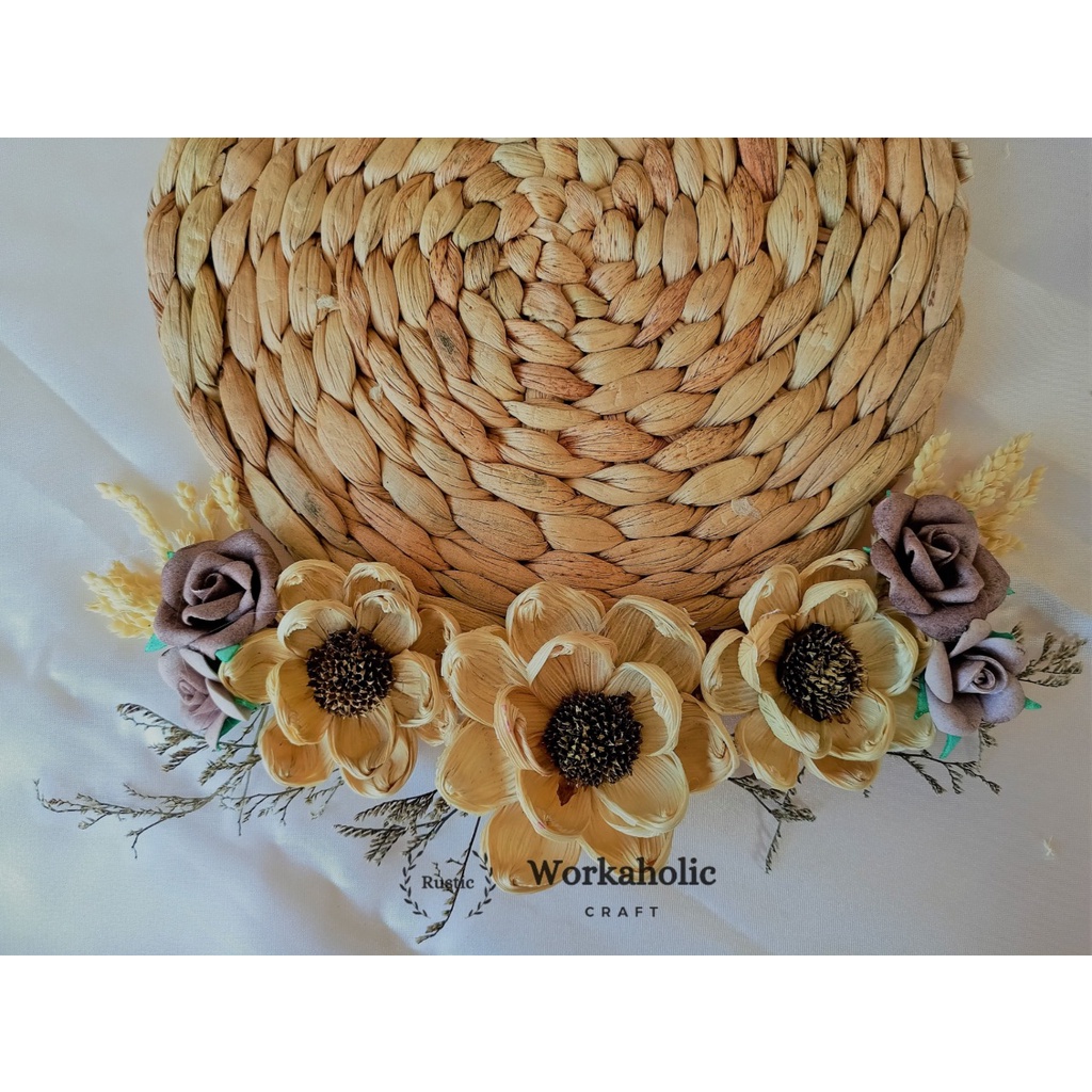 Jual Rangkaian Bunga Mahar Siap Tempel Bunga Kering Dried Flower Mahar ...