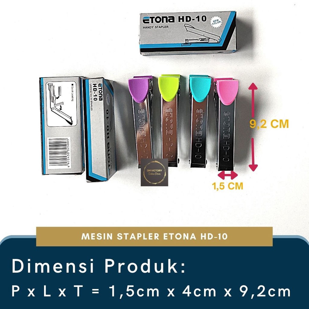 Jual Stapler / Jepretan / Handy Stapler HD-10 Etona | Shopee Indonesia