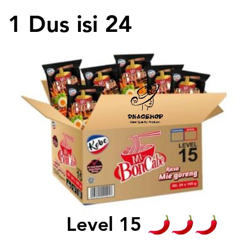 Jual Mie Bon Cabe Level 15 Original 1 Dus isi 24 pcs | Shopee Indonesia