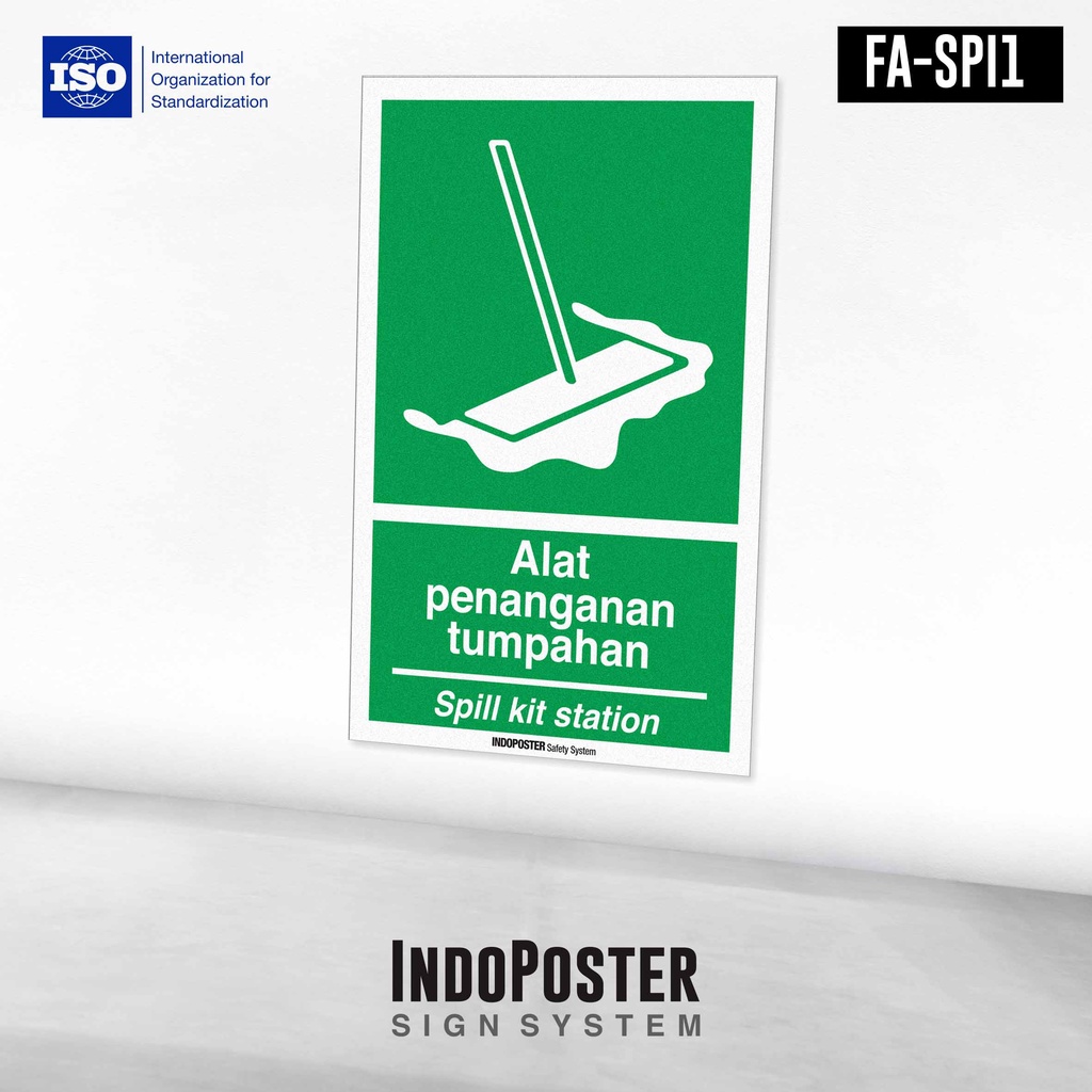Jual Stiker Sign K3 ISO Alat Penanganan Tumpahan Spill Kit Station ...