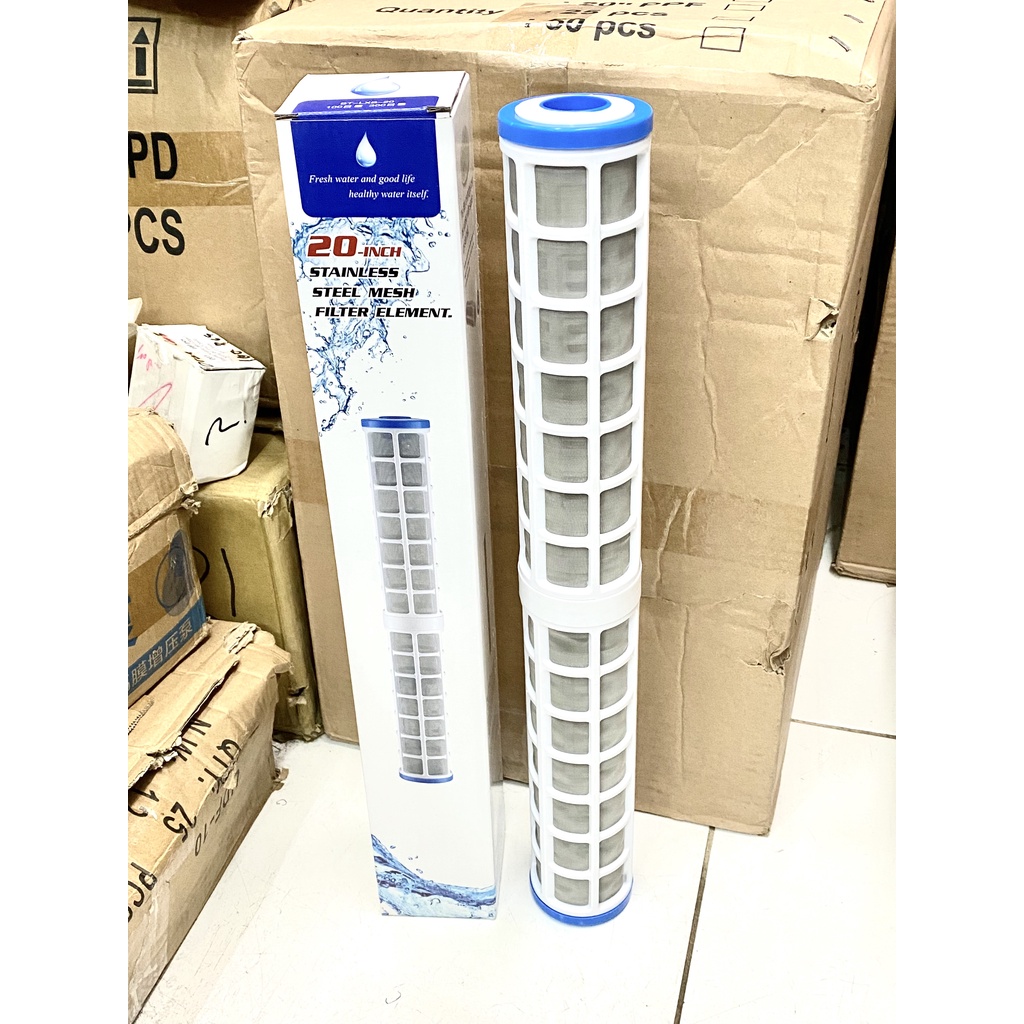 Jual Cartridge Screen 20" / Pre Filter 316 Stainless Steel Wire Mesh ki ...