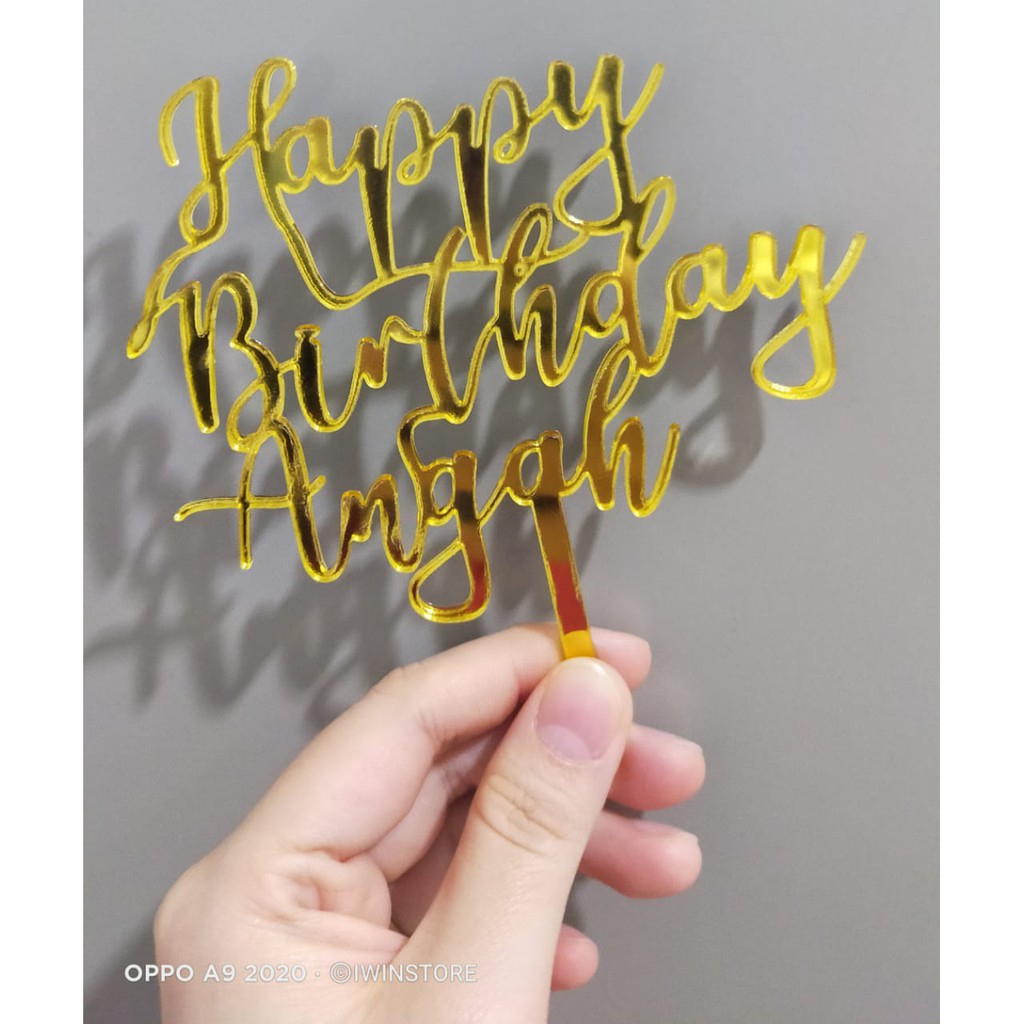 Jual CAKE TOPPER ACRYLIC CUSTOM ULTAH, WEDDING, ENGAGEMENT, GRADUATION ...