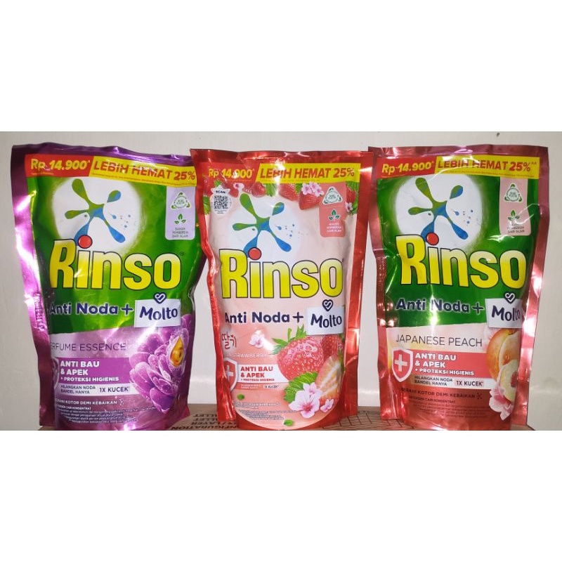 Jual Rinso + Molto Detergen Cair Kemasan 510 mL | Shopee Indonesia