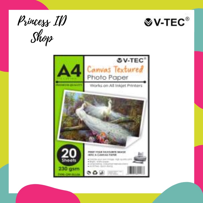 Jual KERTAS FOTO CANVAS PHOTO PAPER A4 230GSM CPP-9113A | Shopee Indonesia