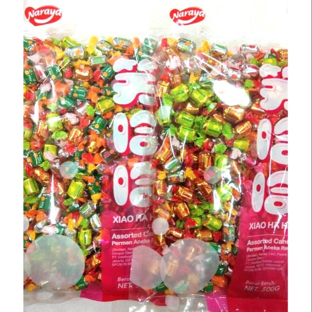 Jual Naraya Xiao Ha Ha Assorted Candy Permen Xiao Haha Aneka Rasa 500g | Shopee Indonesia
