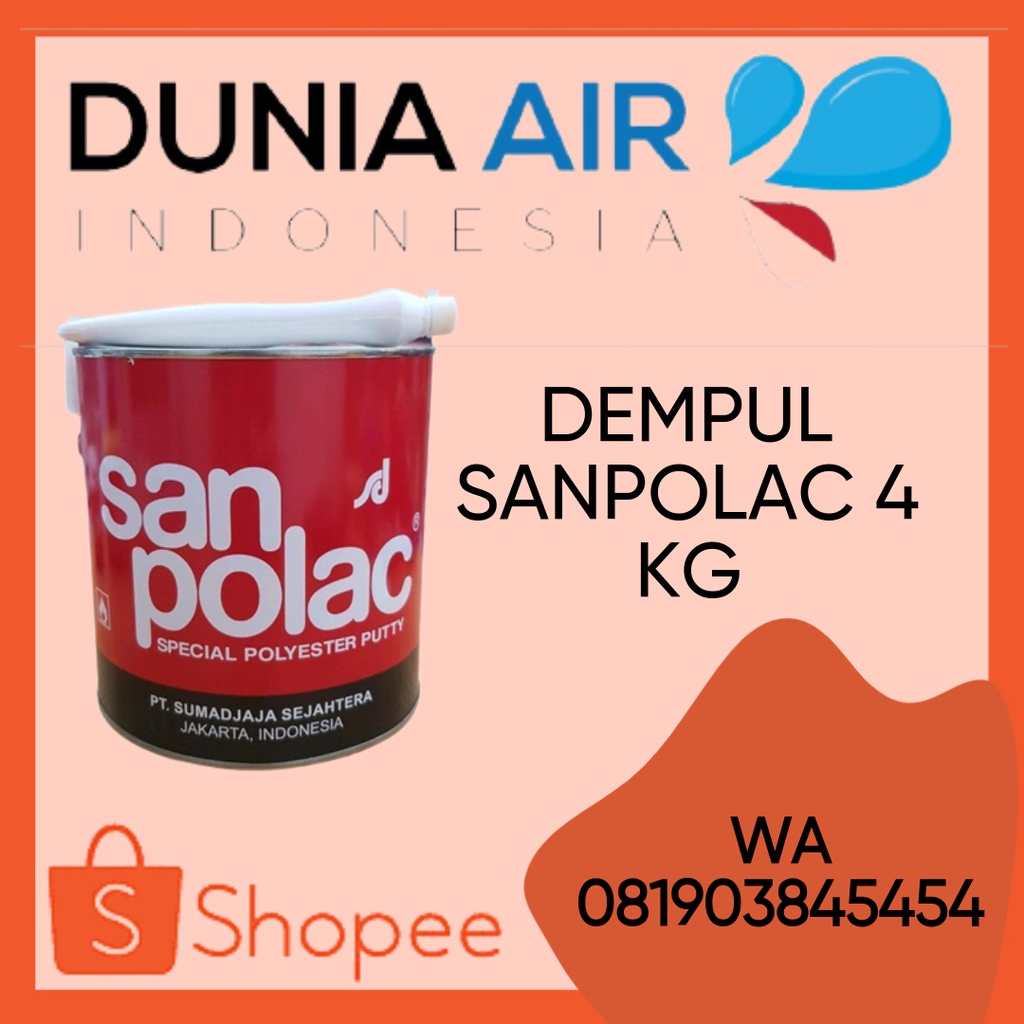 Jual DEMPUL SANPOLAC 4KG / DEMPUL MOBIL / DEMPUL MOTOR / DEMPUL BESI ...