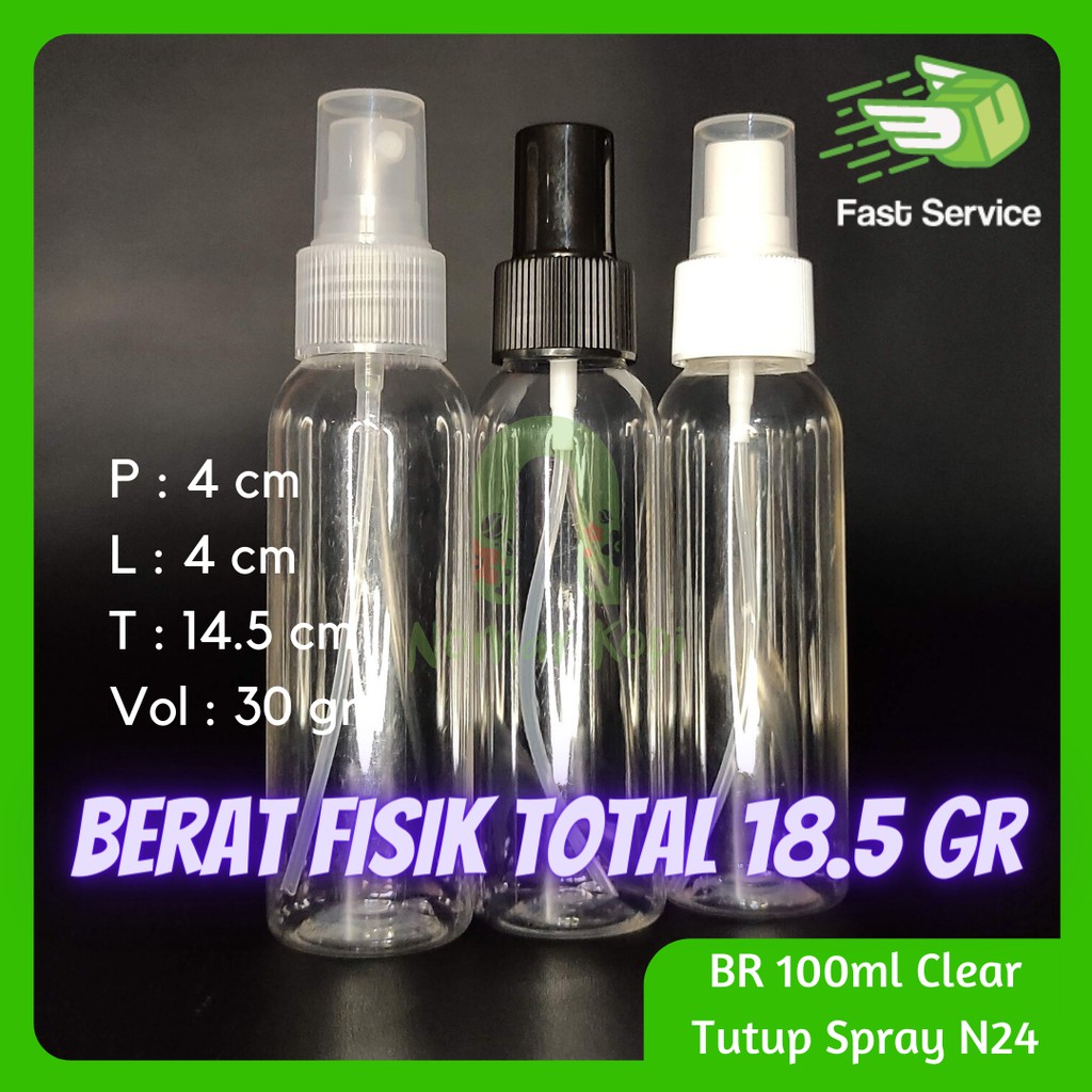 Jual Botol Spray 100ml Bening Tebal Semprotan Menyebar Murah Bagus Ada Harga Grosir | Shopee ...