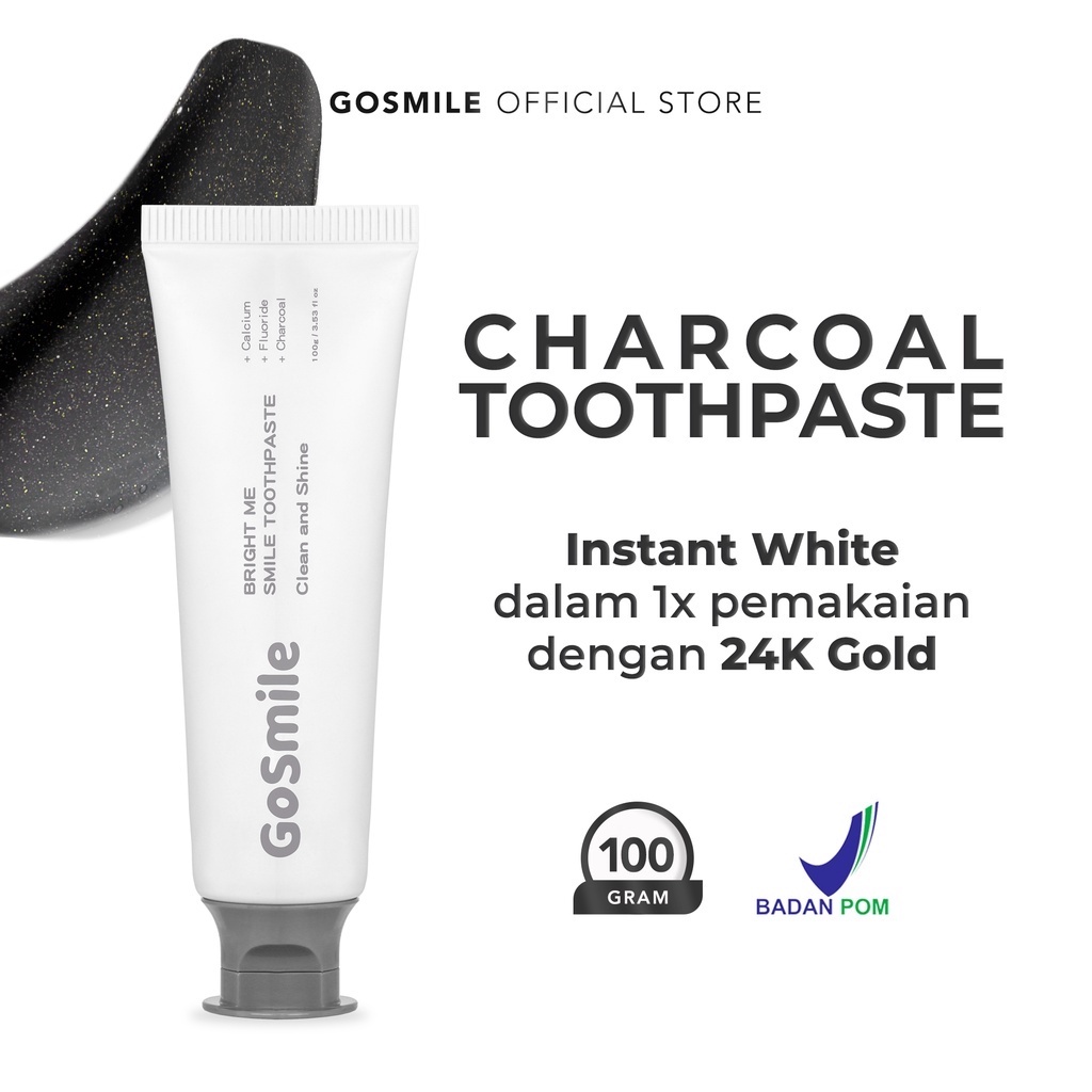 Jual Go Smile Bright Me Smile Pasta Gigi Charcoal - PREMIUM TOOTHPASTE ...