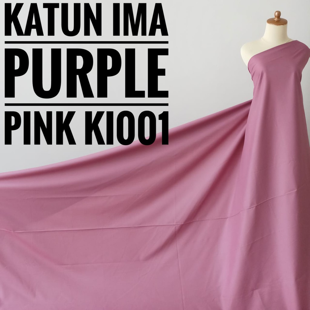 Jual Kain Meteran Katun Ima Purple Pink KI001 (0.5M) | Shopee Indonesia