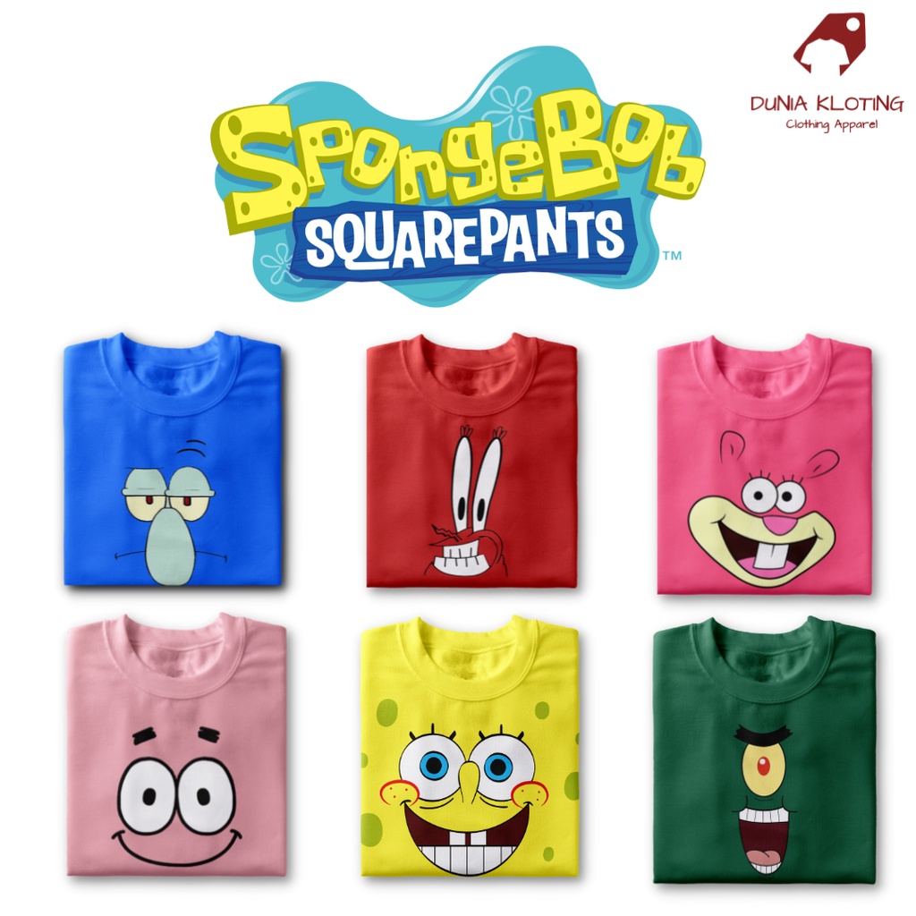 Jual KAOS SPONGEBOB ANAK (BISA COD) / BAJU SPONGEBOB BAYI Bahan Lembut ...