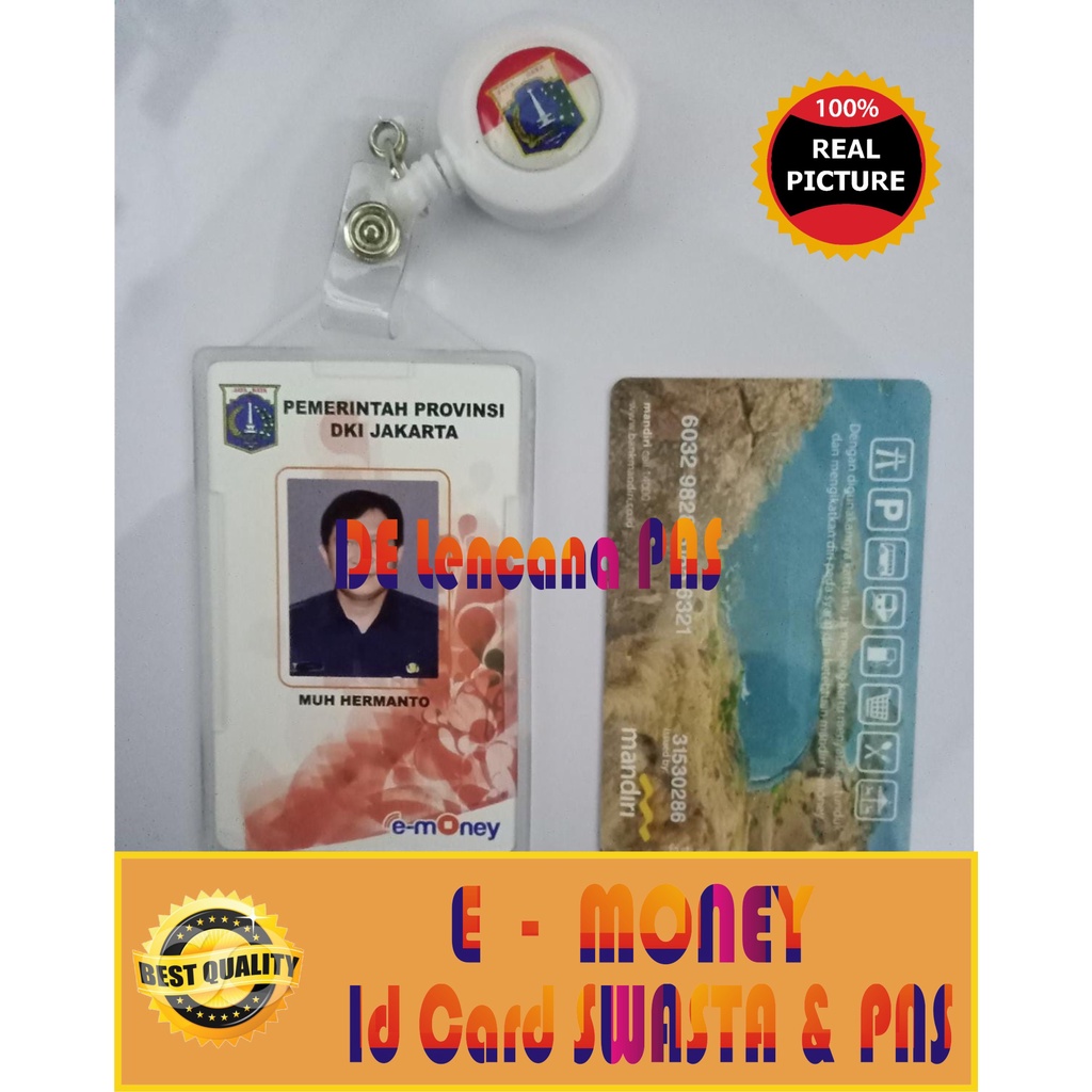 Jual EMONEY ID CARD EMONEY CUSTOM ID CARD P3K | PNS | KKI | SWASTA ...