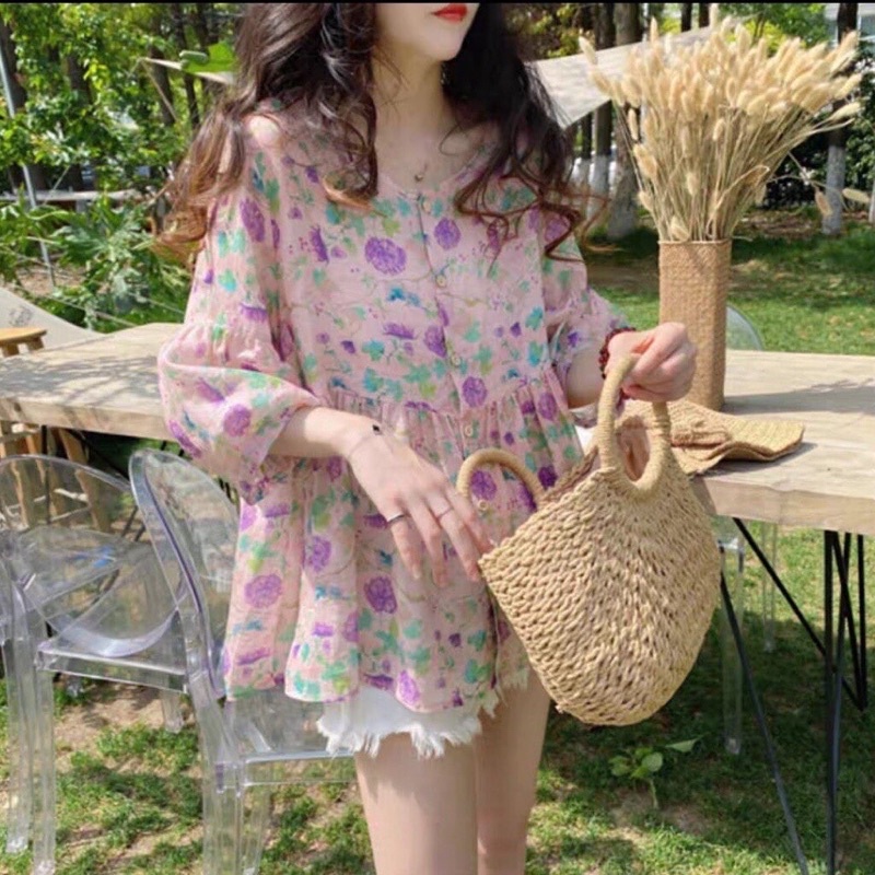 Jual CF - Claire Babydoll Top Import | Shopee Indonesia