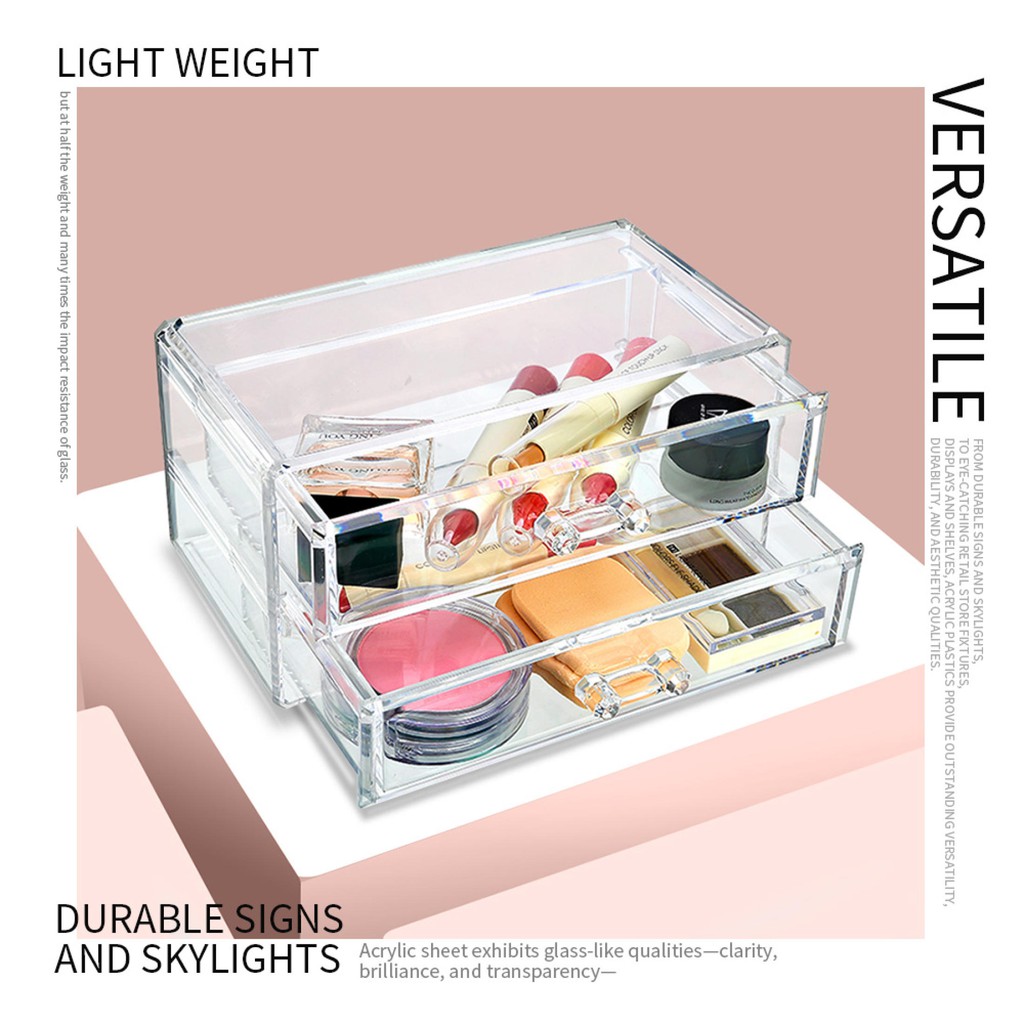 Jual Miniso Official Rak Kosmetik Box Penyimpanan Serbaguna Kotak 2 ...