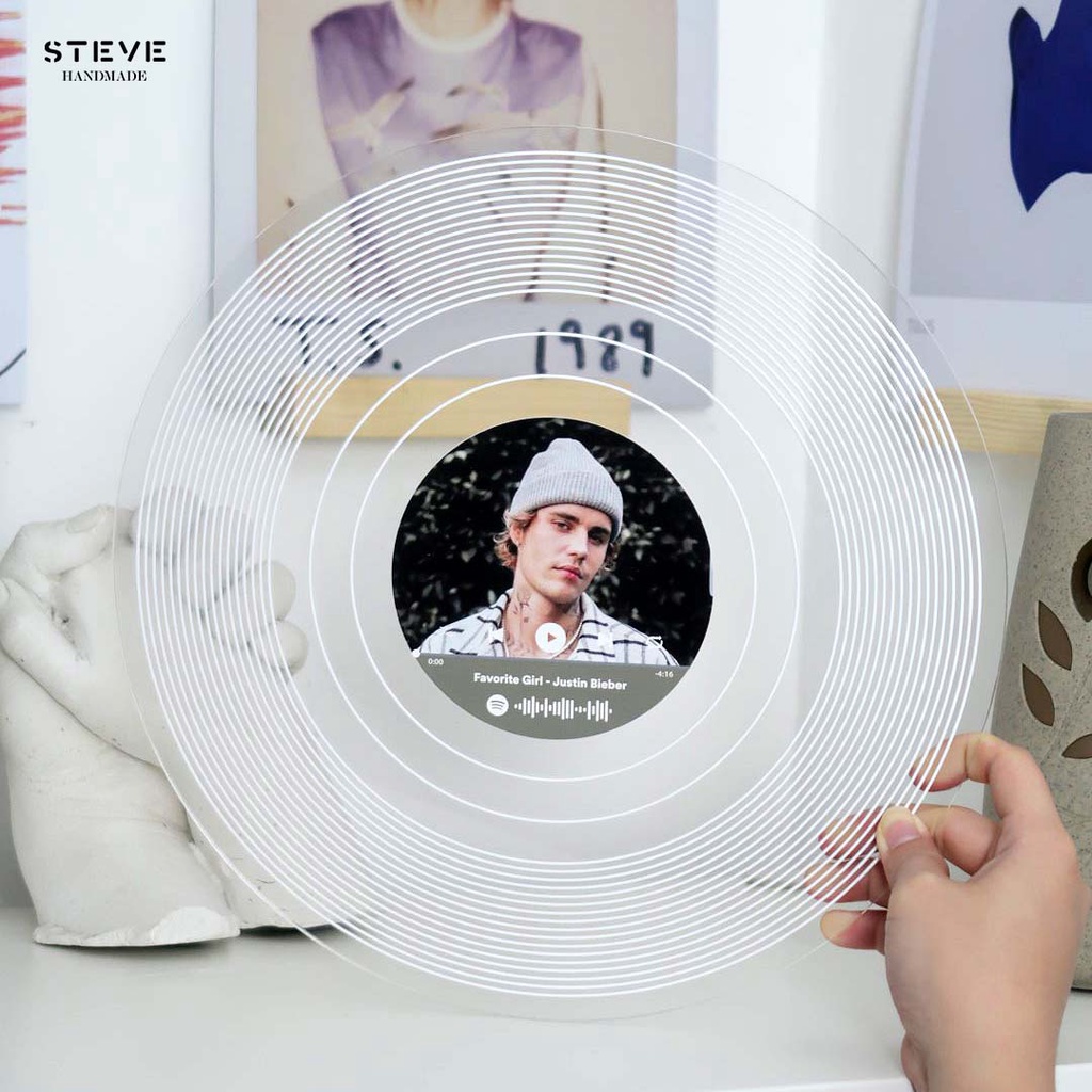 Jual Custom Akrilik Piringan Hitam Pajangan Vinyl Record Album Spotify ...