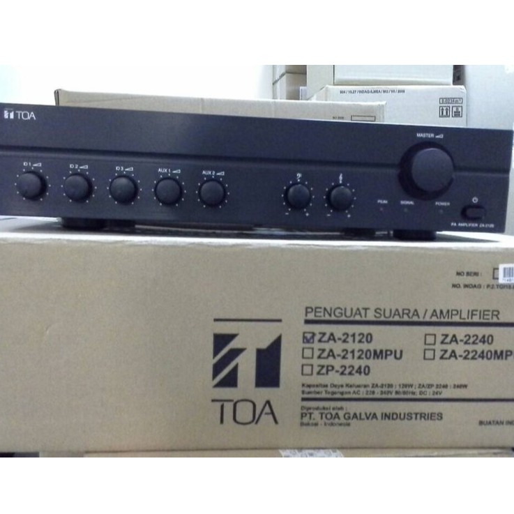 Jual TOA ZA-2120 ORIGINAL AMPLIFIER MIXER POWER 120 WATT | Shopee Indonesia