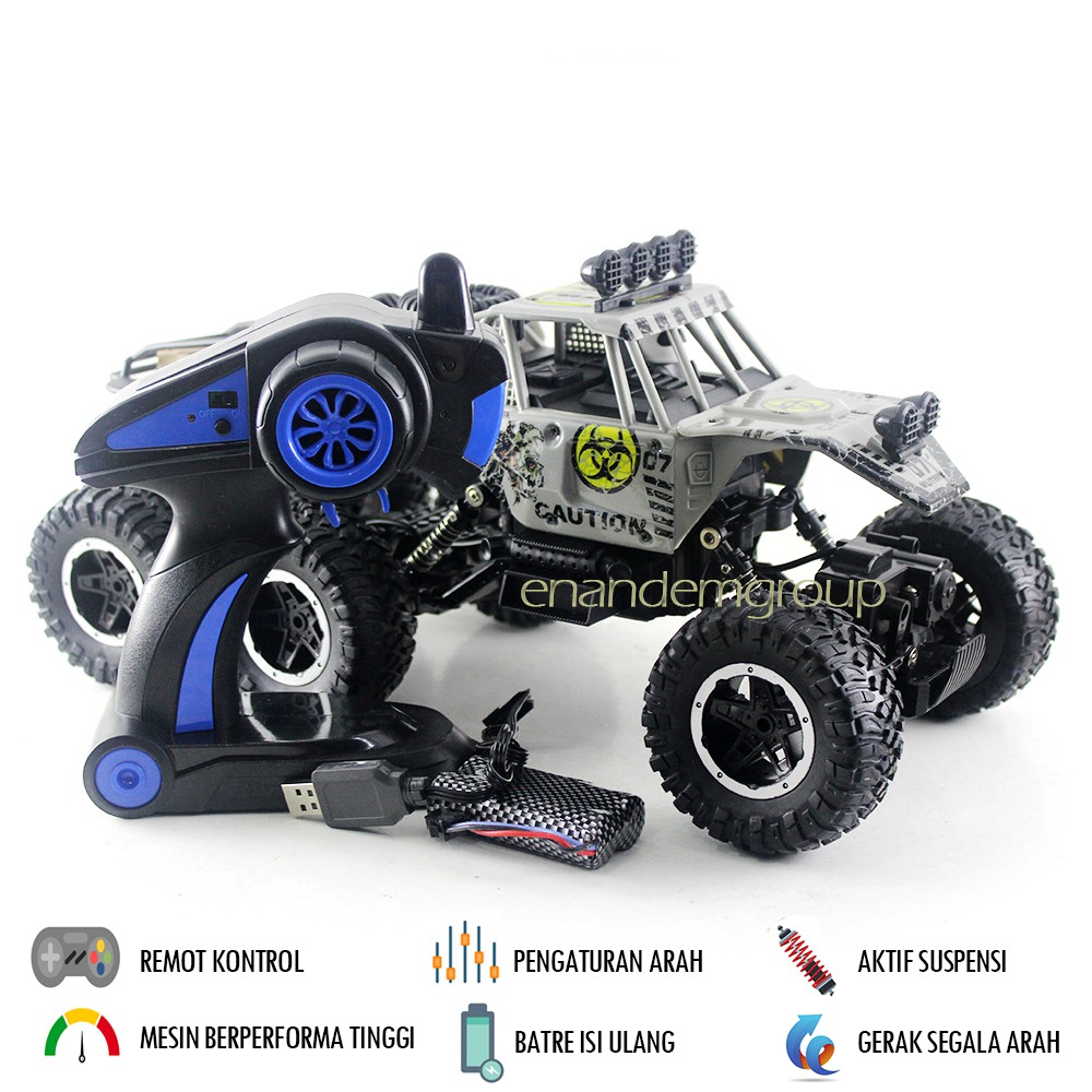 Jual Mainan Mobil Remot Kontrol RC Offroad Climbing 6WD (Ukuran Jumbo) | Shopee Indonesia
