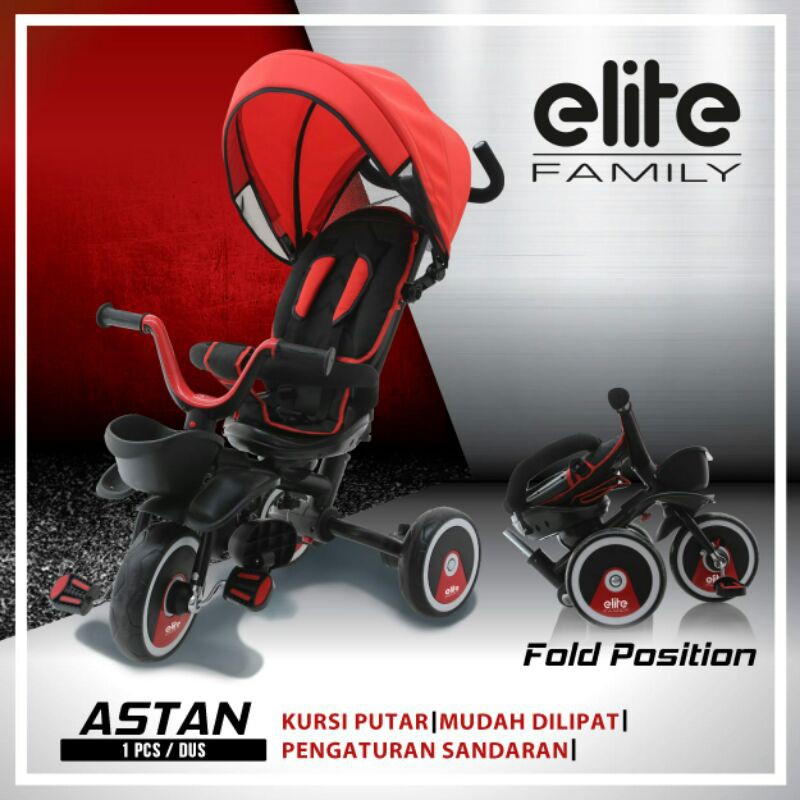 Jual Sepeda Anak Roda Tiga Family Elite - Astan Baby Stroller Lipat ...