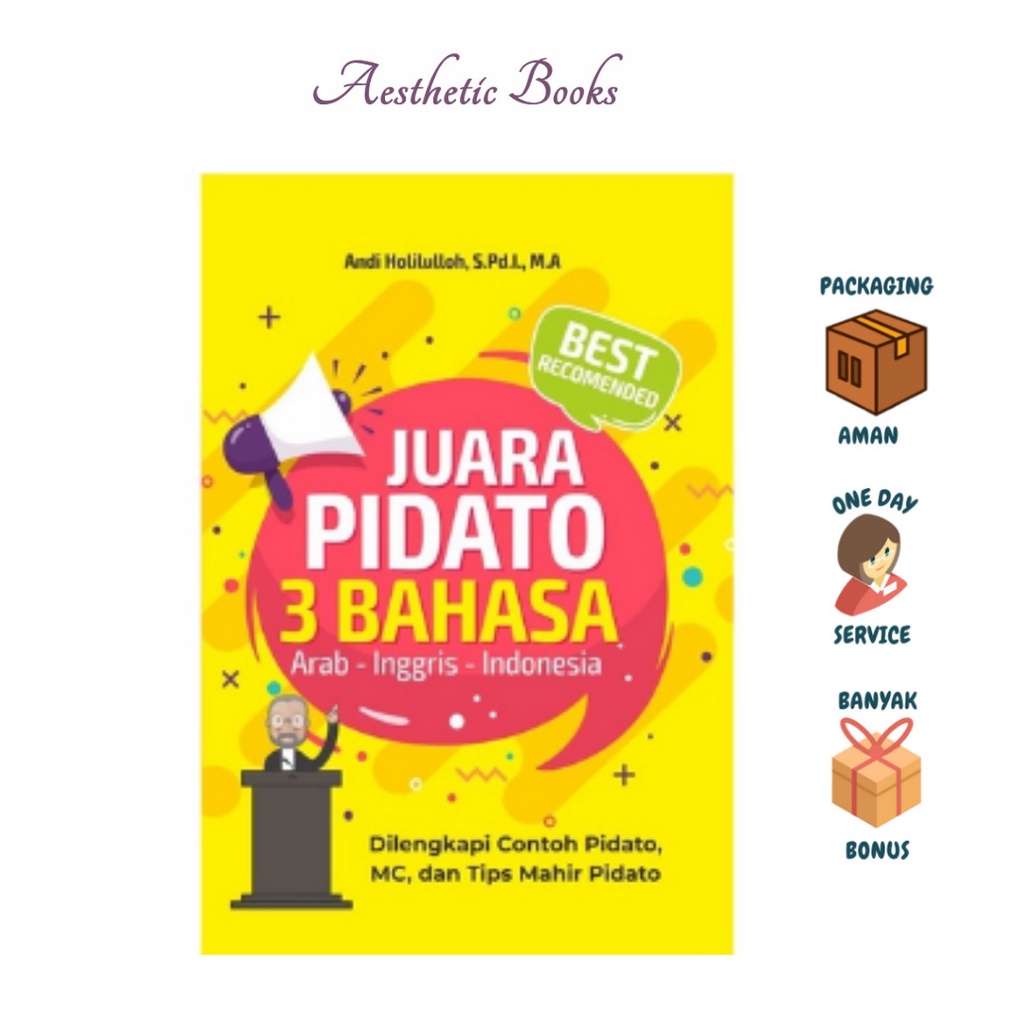Jual BUKU JUARA PIDATO 3 BAHASA (ARAB-INGGRIS-INDONESIA) | Araska ...