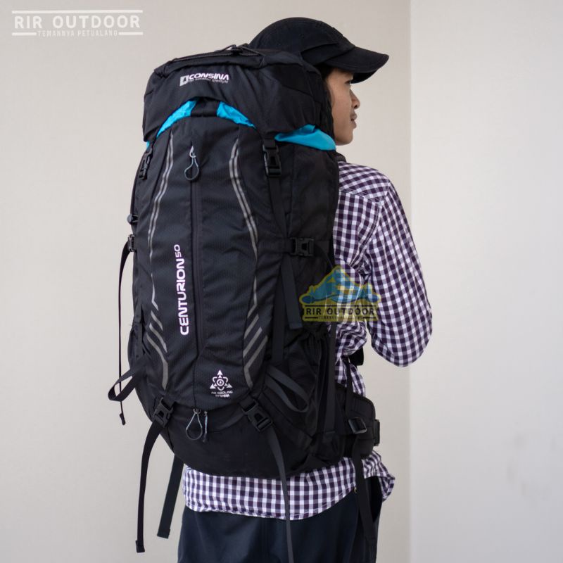 Jual TAS GUNUNG CARRIER CONSINA CENTURION 55 LITER TAS PUNGGUNG PRIA ...