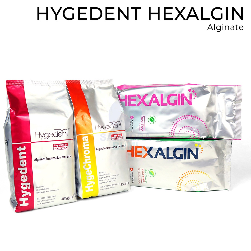 Jual Dental ALGINATE Impression Material Hygedent Hexalgin Hygechroma ...