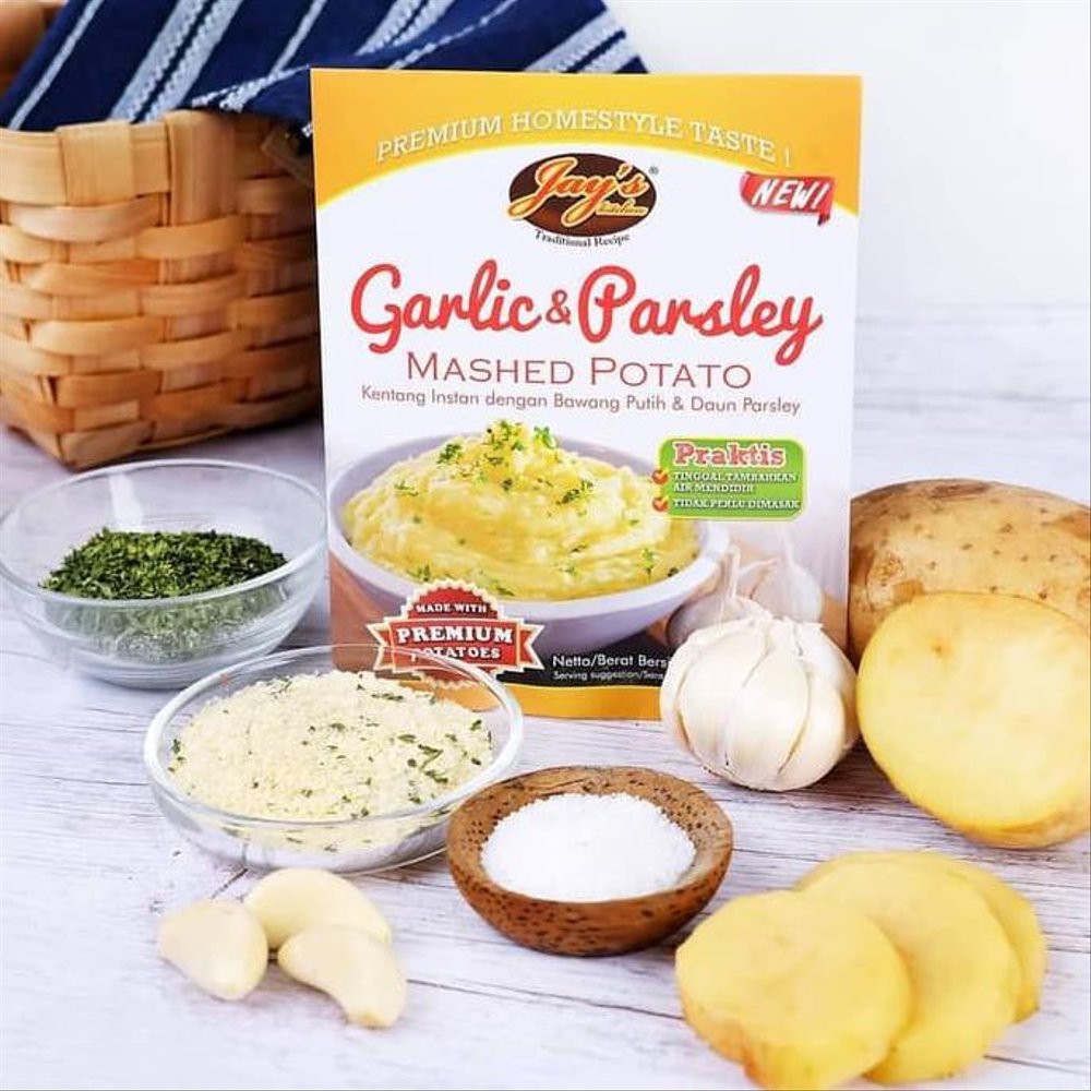 Jual Mashed Potato Traditional | Garlic & parsley Jays Kitchen | Shopee ...