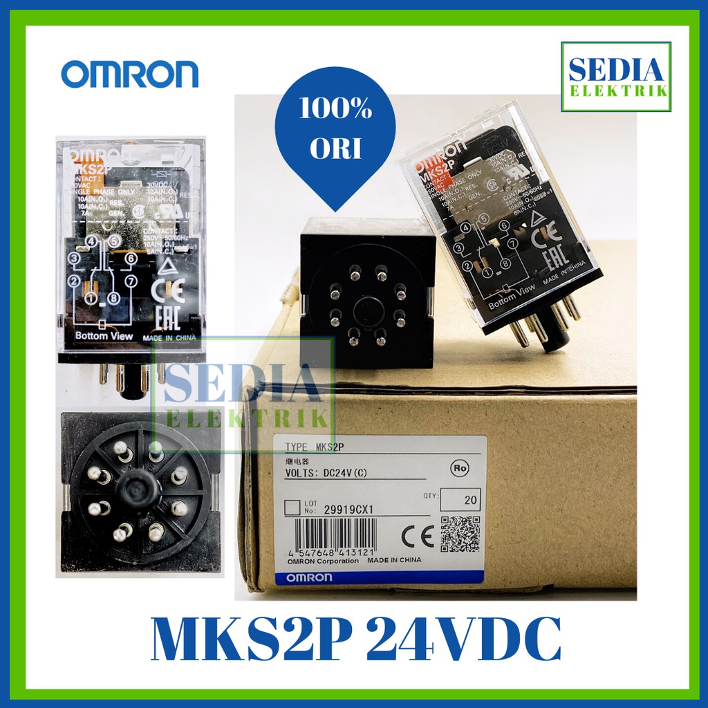 Jual Relay Omron MKS2P-24VDC MKS2P 24VDC | Shopee Indonesia